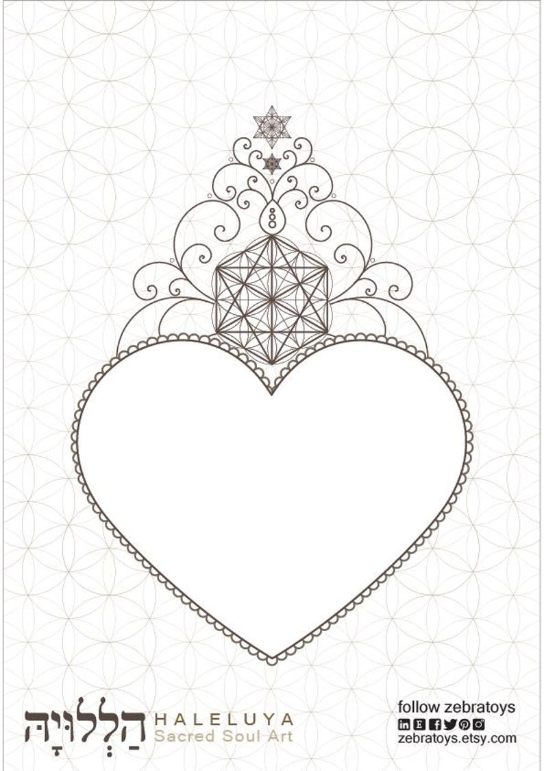 Set of 25 Blank Printable Frames to Color-illustrated Coloring Frame ...