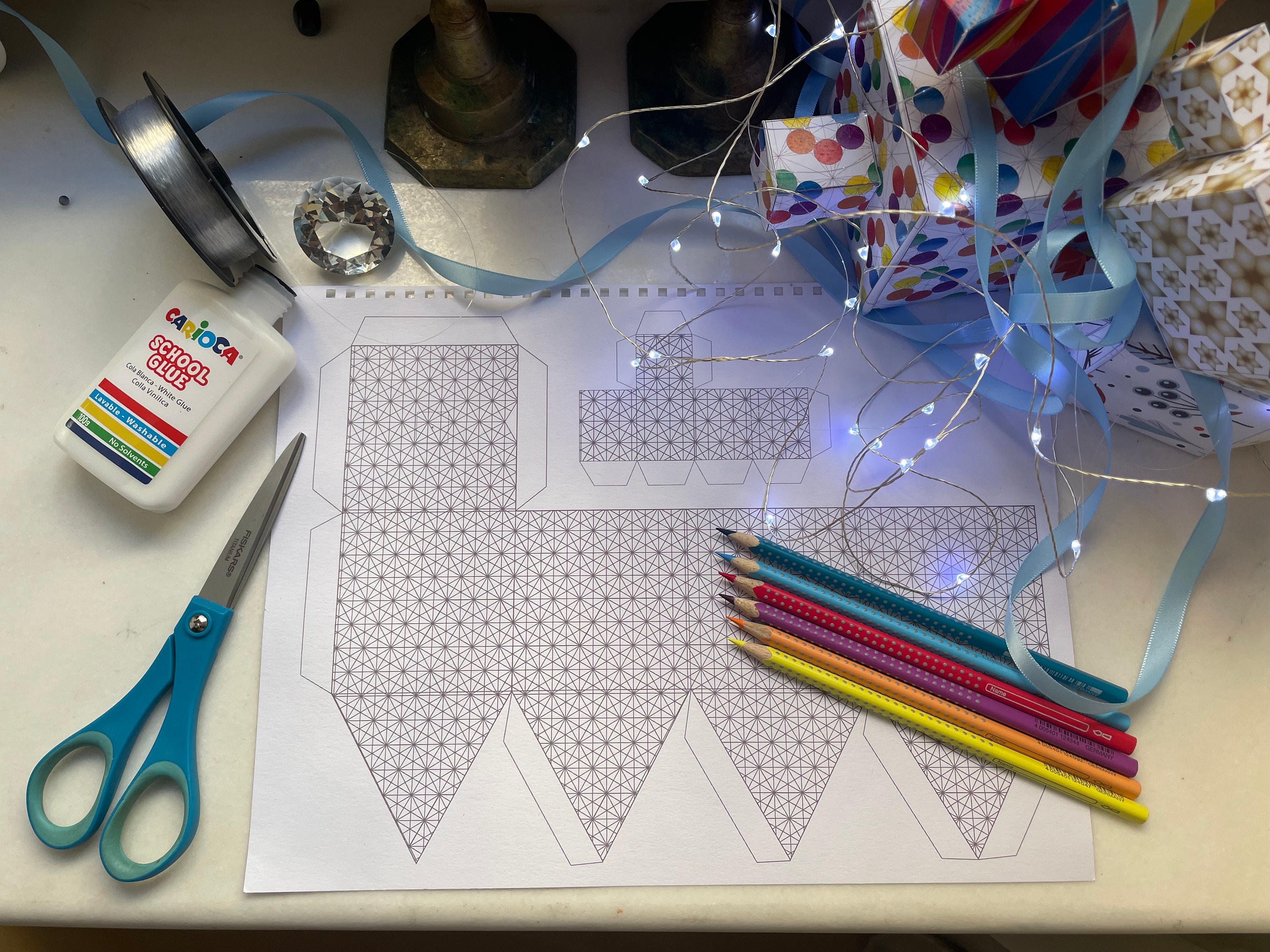 Hanukkah Dreidel-3d Paper Craft Template-geometric-model-holiday Party ...