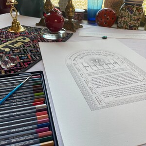 Shema Yisrael Prayer-poster to Print and Color-hebrew Faith Blessing ...