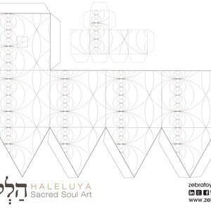 Dreidel Hanukkah-3d Paper Craft Template-geomety-model-holiday Party ...