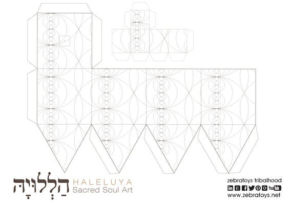 Dreidel Hanukkah-3d Paper Craft Template-geomety-model-holiday | Etsy