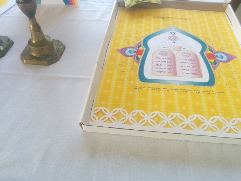 Ten Commandments-judaica-jewish Wall Art Poster-print-judaism - Etsy