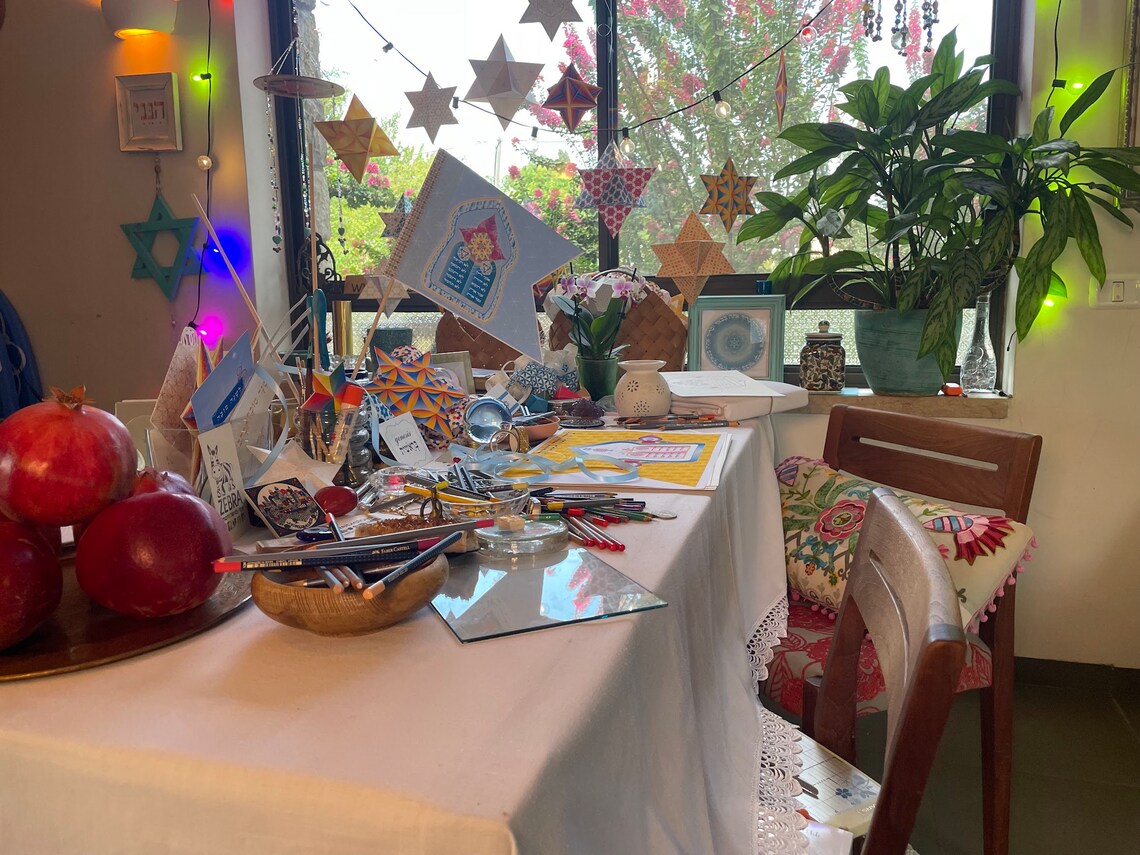 Simchas Torah Flag-a4 Paper Flag Template to Print and Craft-how To ...