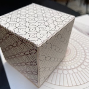 Hexahedron 3D Cube Papercraft Template Pdf-platonic Solids-printable ...