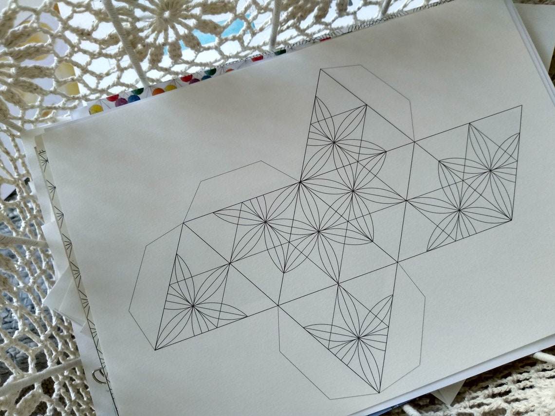 Octahedron 3D Papercraft Template Pdf-platonic Solids-printable 3D ...