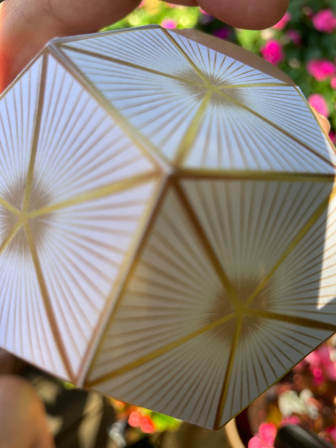 Dodecahedron 3D Papercraft Model-printable Gold Template-home Décor ...