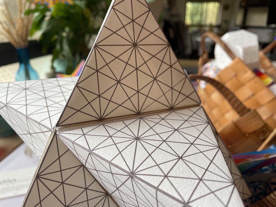 Merkaba 3D Papercraft Merkavah Template-pdf-printable DIY Model ...