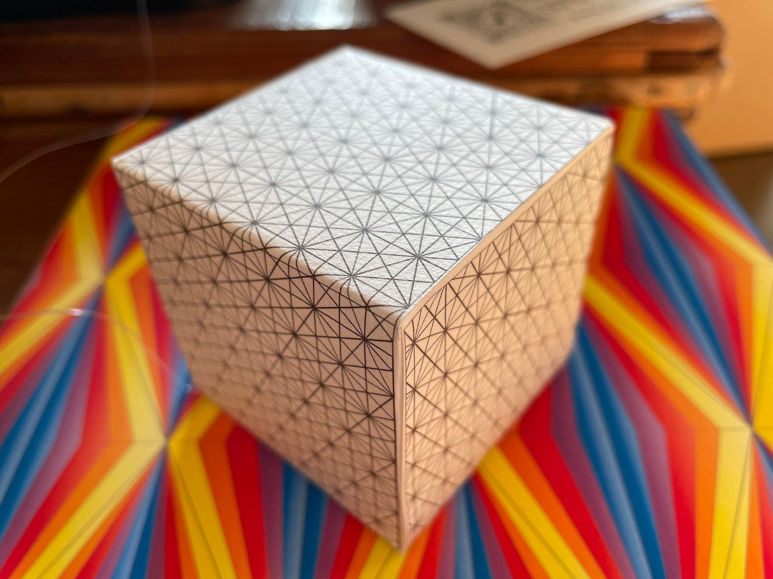 Paper Cube-geometric Ornament-craft 3d-template Pdf-holiday - Etsy