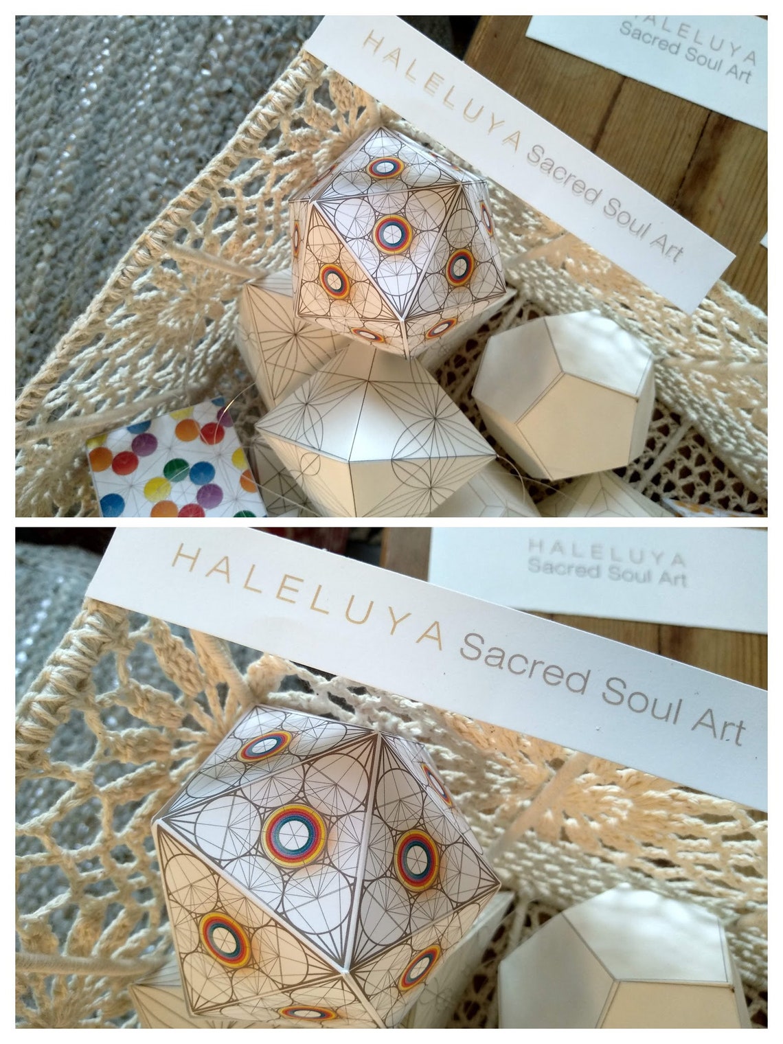 Icosahedron 3D Papercraft Template Pdf-platonic Solids-printable Model ...