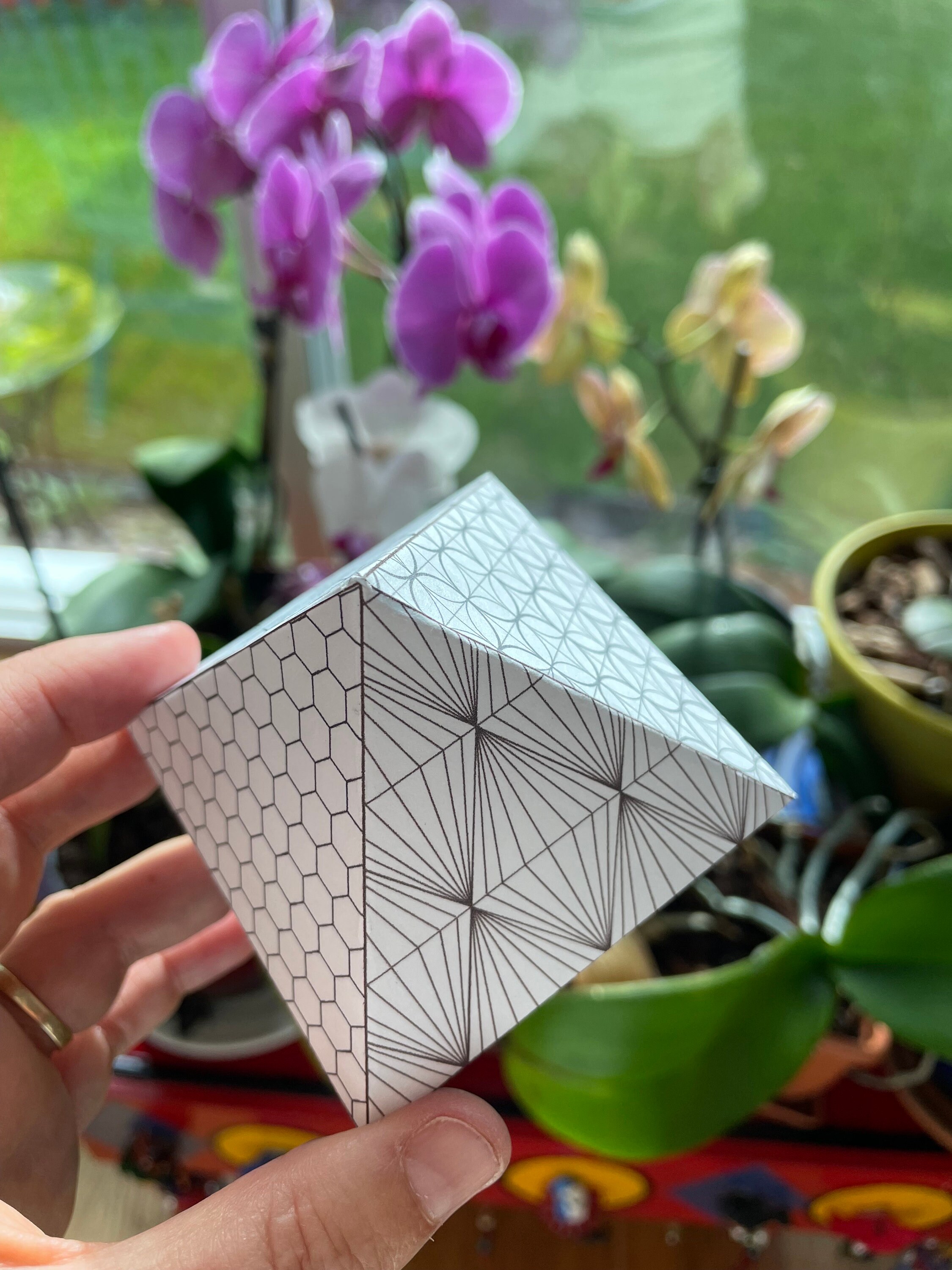 Octahedron 3D Papercraft Template-home Décor Ideas-platonic Solid ...