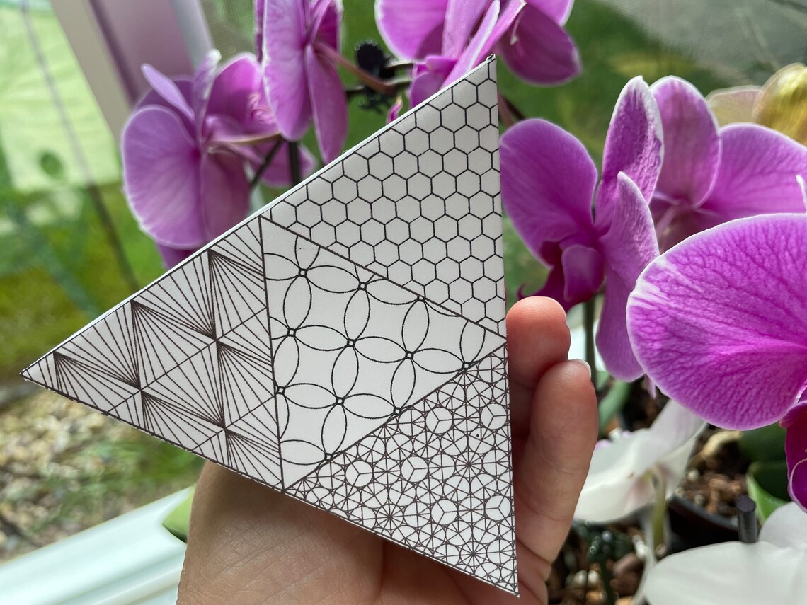 Tetrahedron 3D Papercraft Template-home Décor Ideas-platonic Solids ...