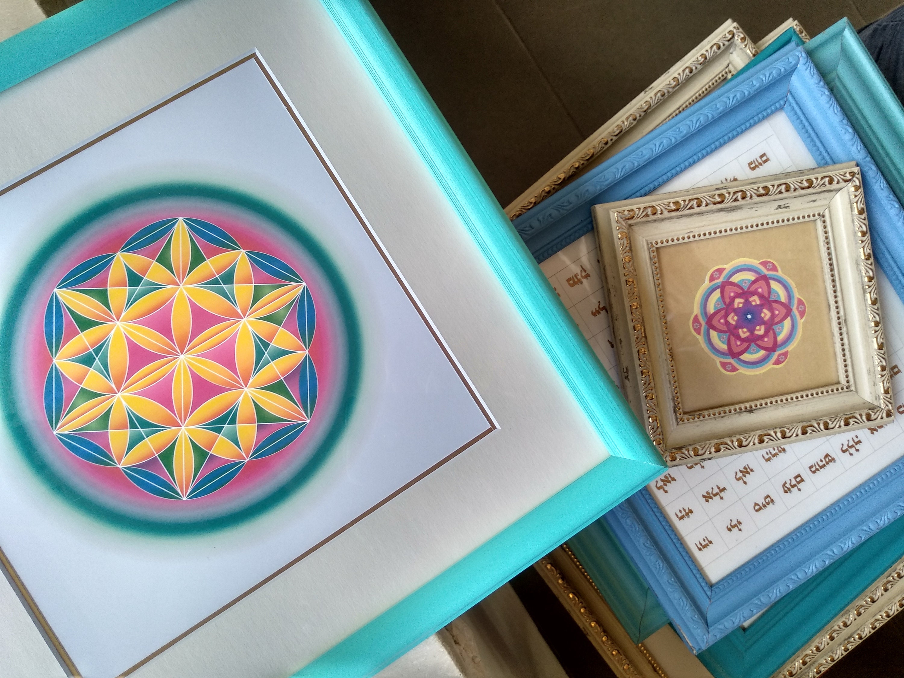 Sacred Geometry Soul Art Poster Print-ancient Symbols-secret Elements ...