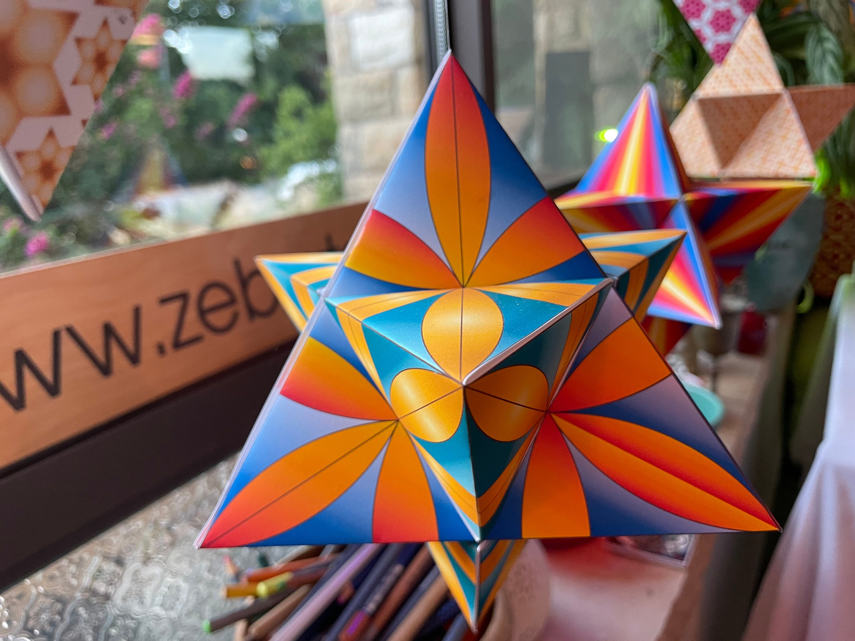 Merkaba 3D Papercraft Merkavah DIY Template-printable PDF Model Star of ...