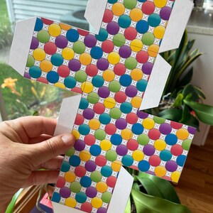 3D Cube Papercraft Model-hexahedron-printable PDF Template-platonic ...