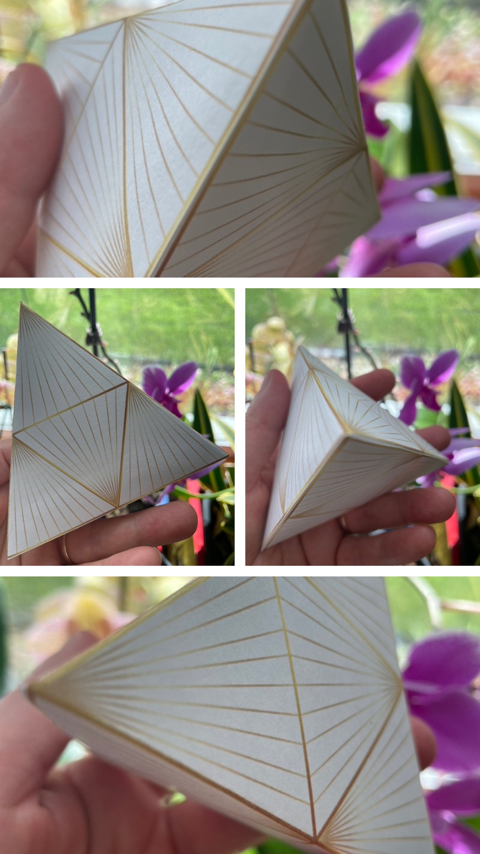 Tetrahedron 3D Papercraft Template-home Décor Ideas-platonic Solids ...