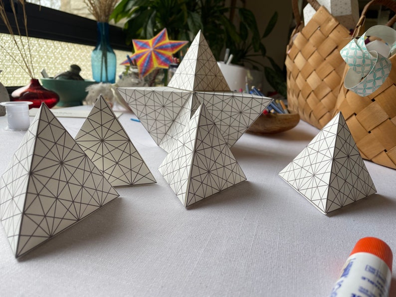 Merkaba 3D Papercraft Merkavah Template-pdf-printable DIY Model ...