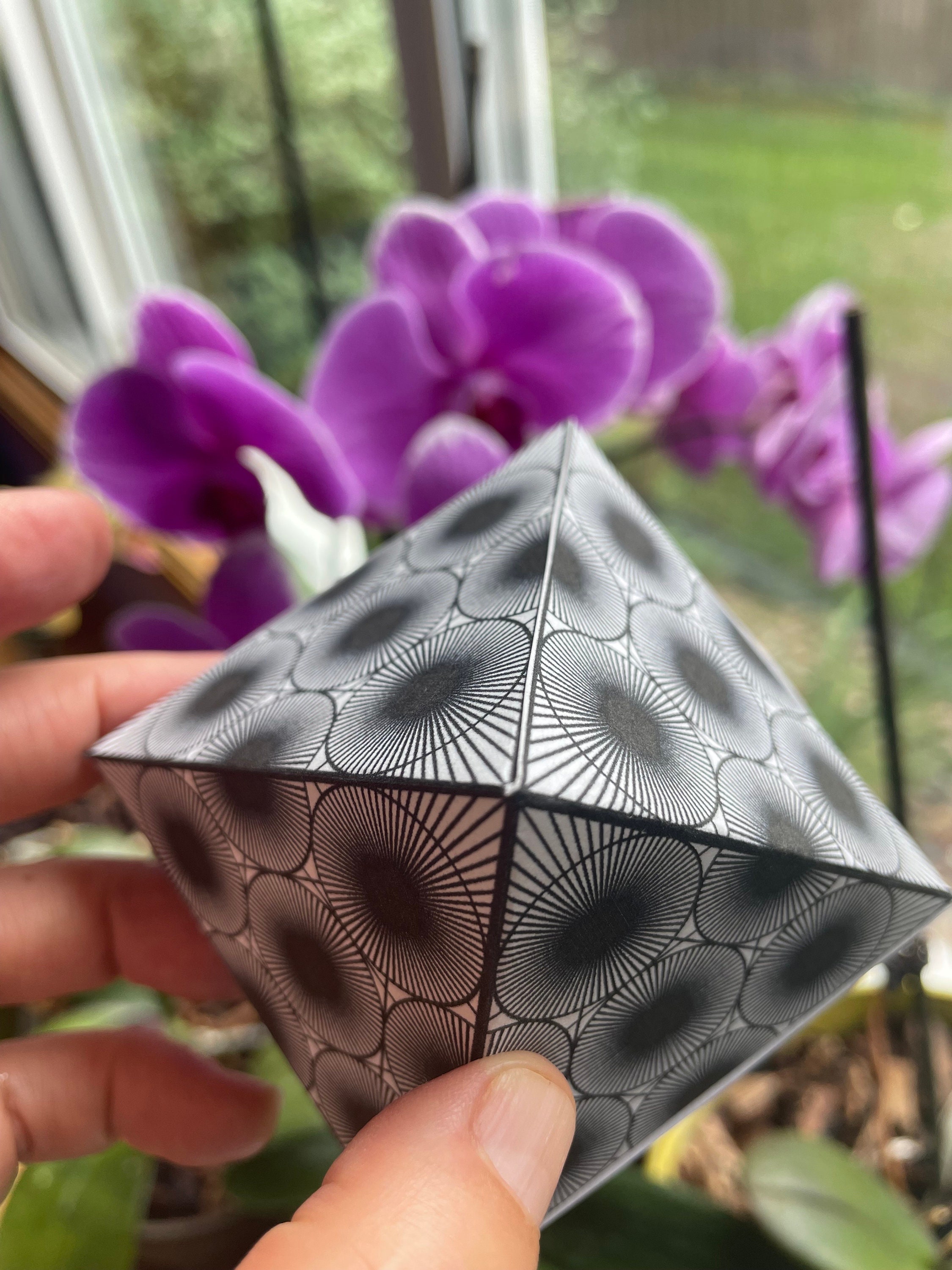 Octahedron 3D Papercraft Template-home Décor Ideas-platonic Solids ...