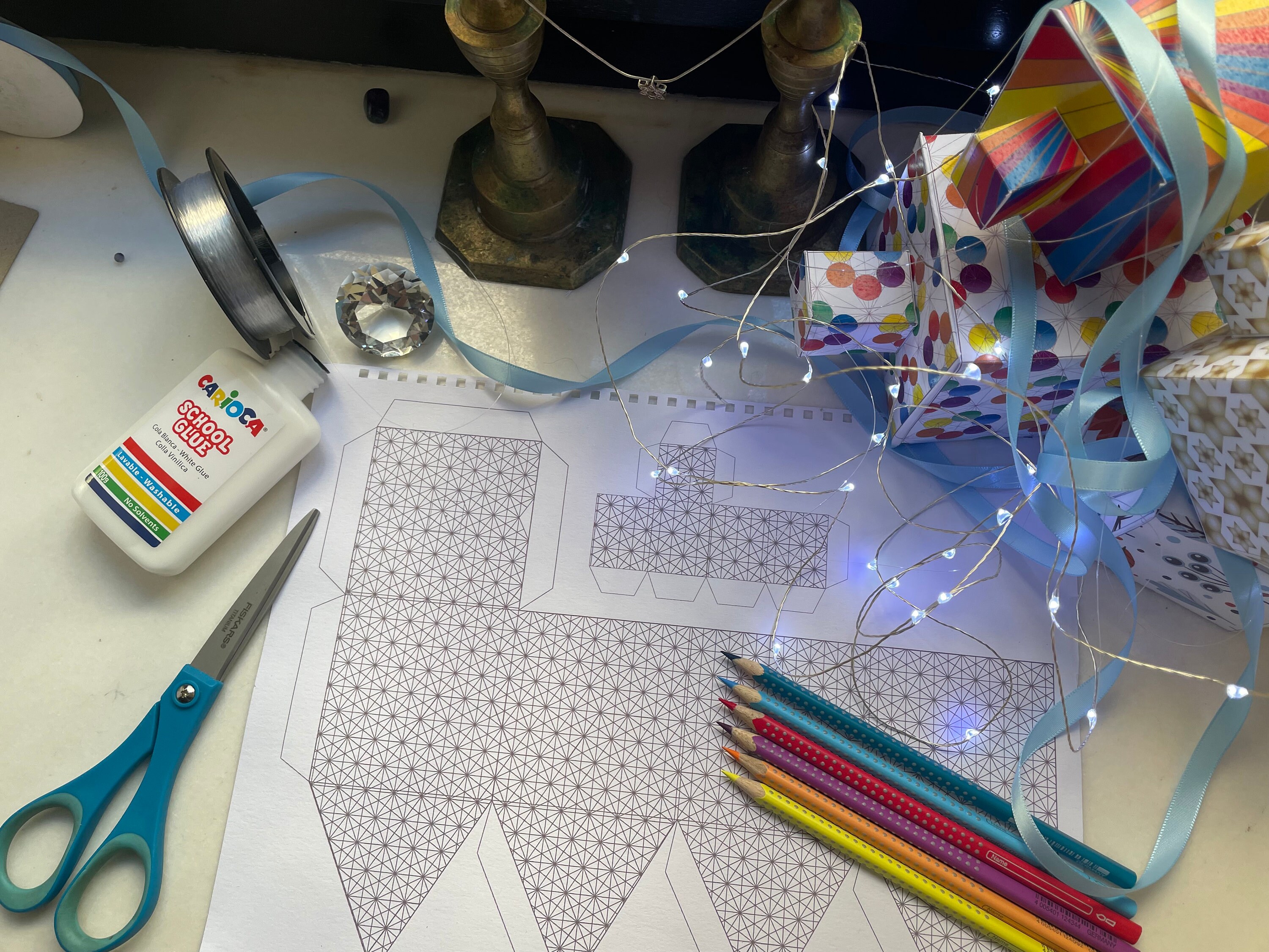 Hanukkah Dreidel-3d Paper Craft Template-geometric-model-holiday Party ...