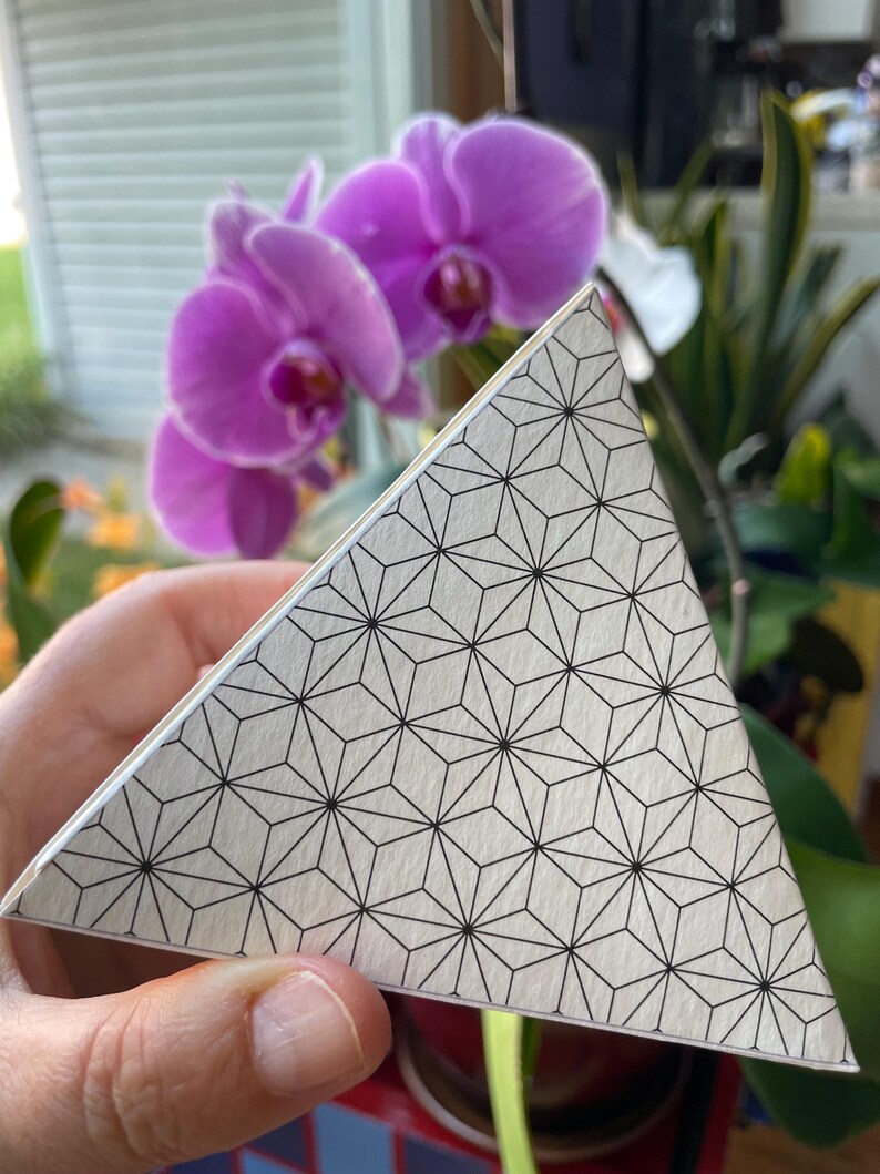 Tetrahedron Platonic Solids Paper Craft 3D Model-diy Template-stars ...