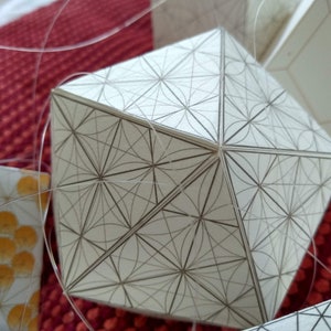 Icosahedron 3D Papercraft Template Pdf-platonic Solids-printable Model ...