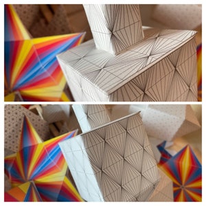 Dreidel Hanukkah-3d Paper Craft Template-geometric-model-holiday Party ...