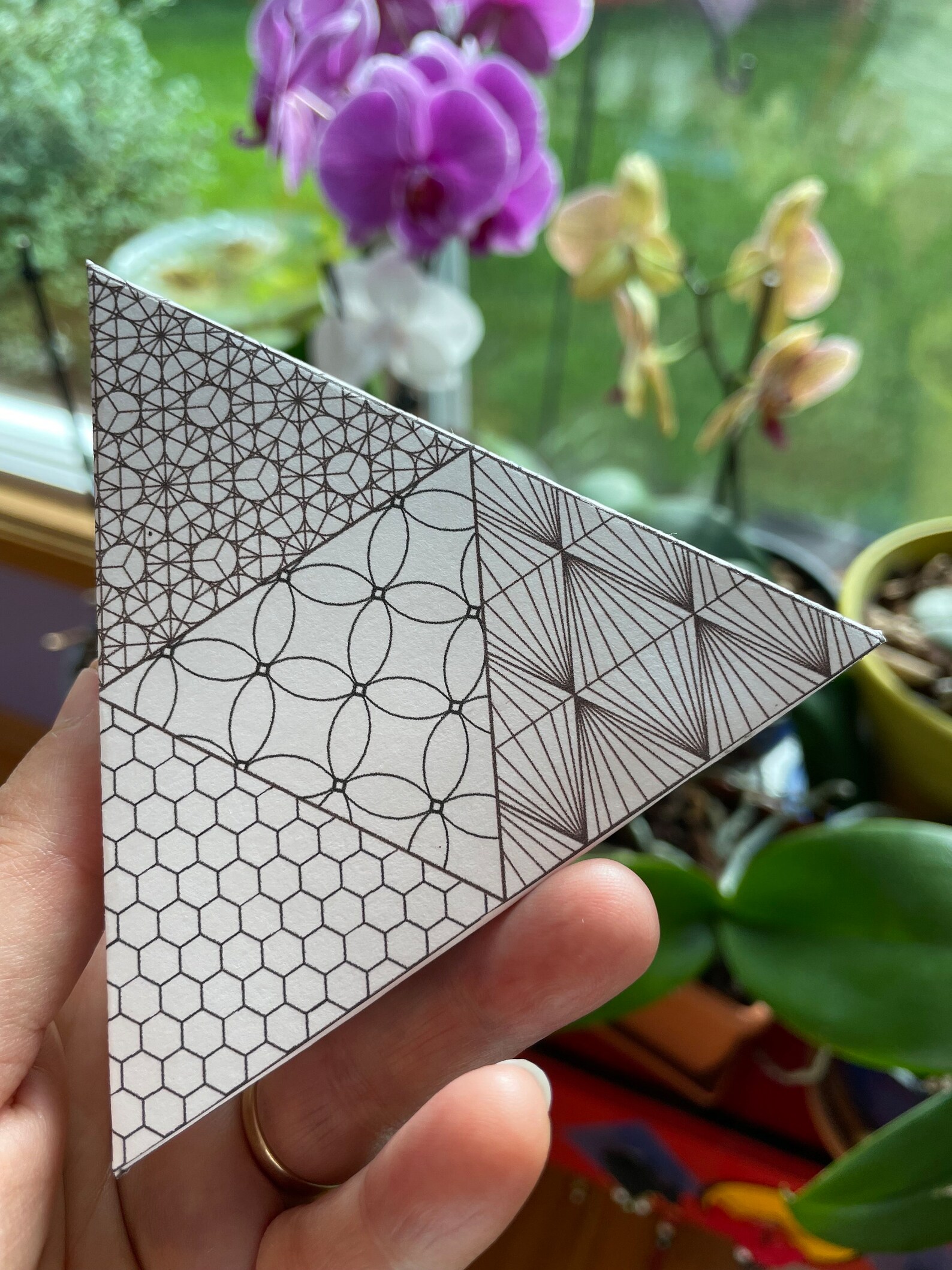 Tetrahedron 3D Papercraft Template-home Décor Ideas-platonic Solids ...
