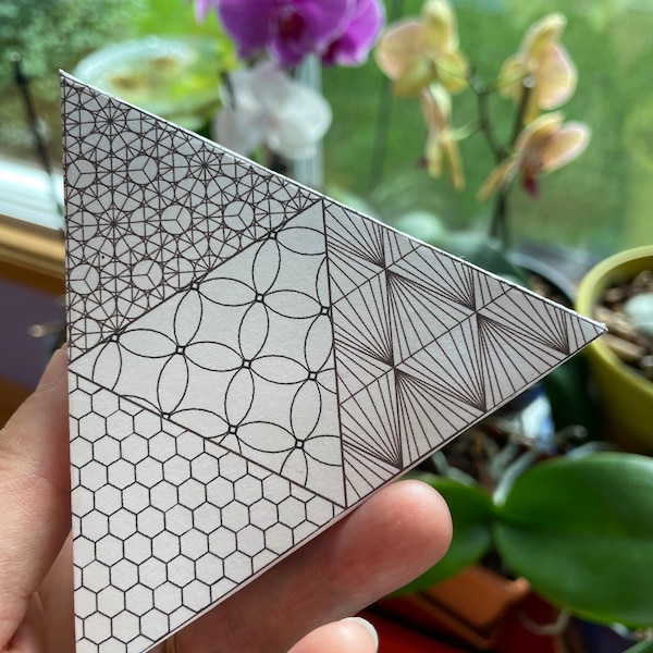 3D Cube Papercraft Model-hexahedron-printable PDF Template-platonic ...