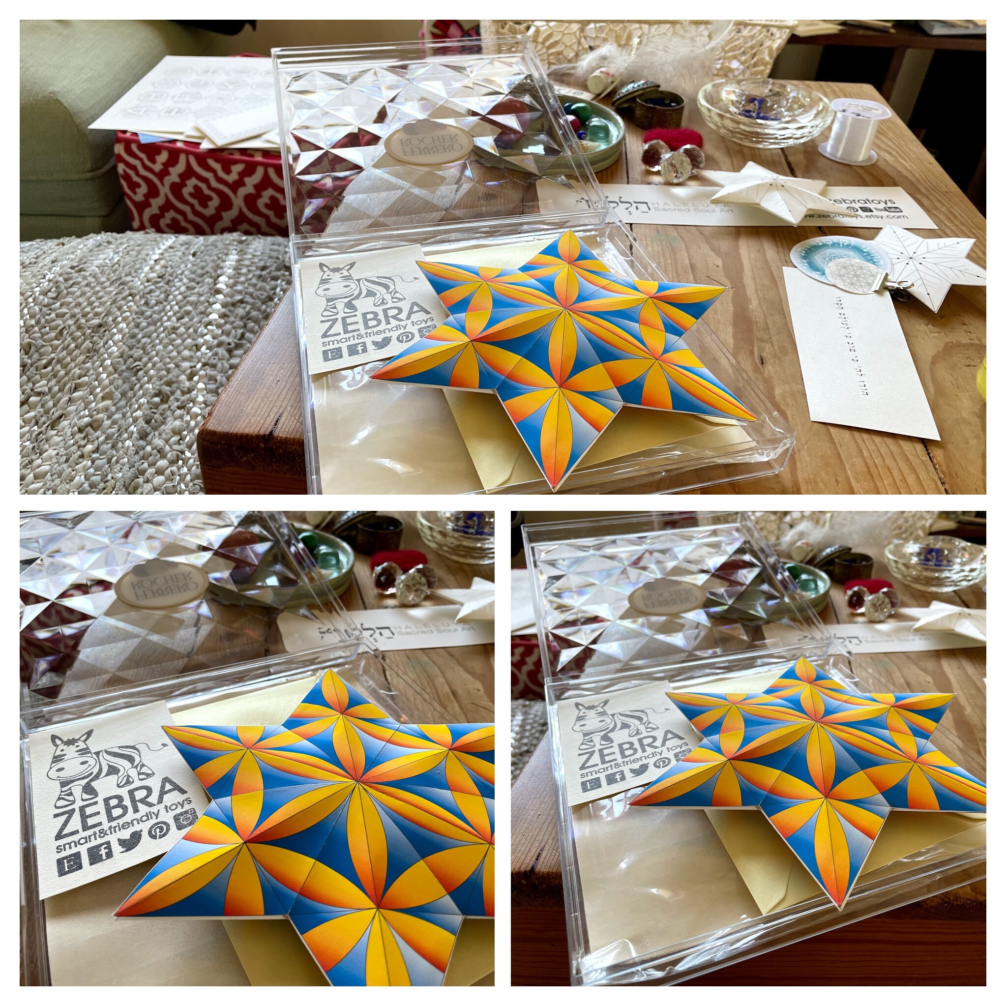 David Star Decoration-sukkah Handcrafted 3D Papercraft Star - Etsy