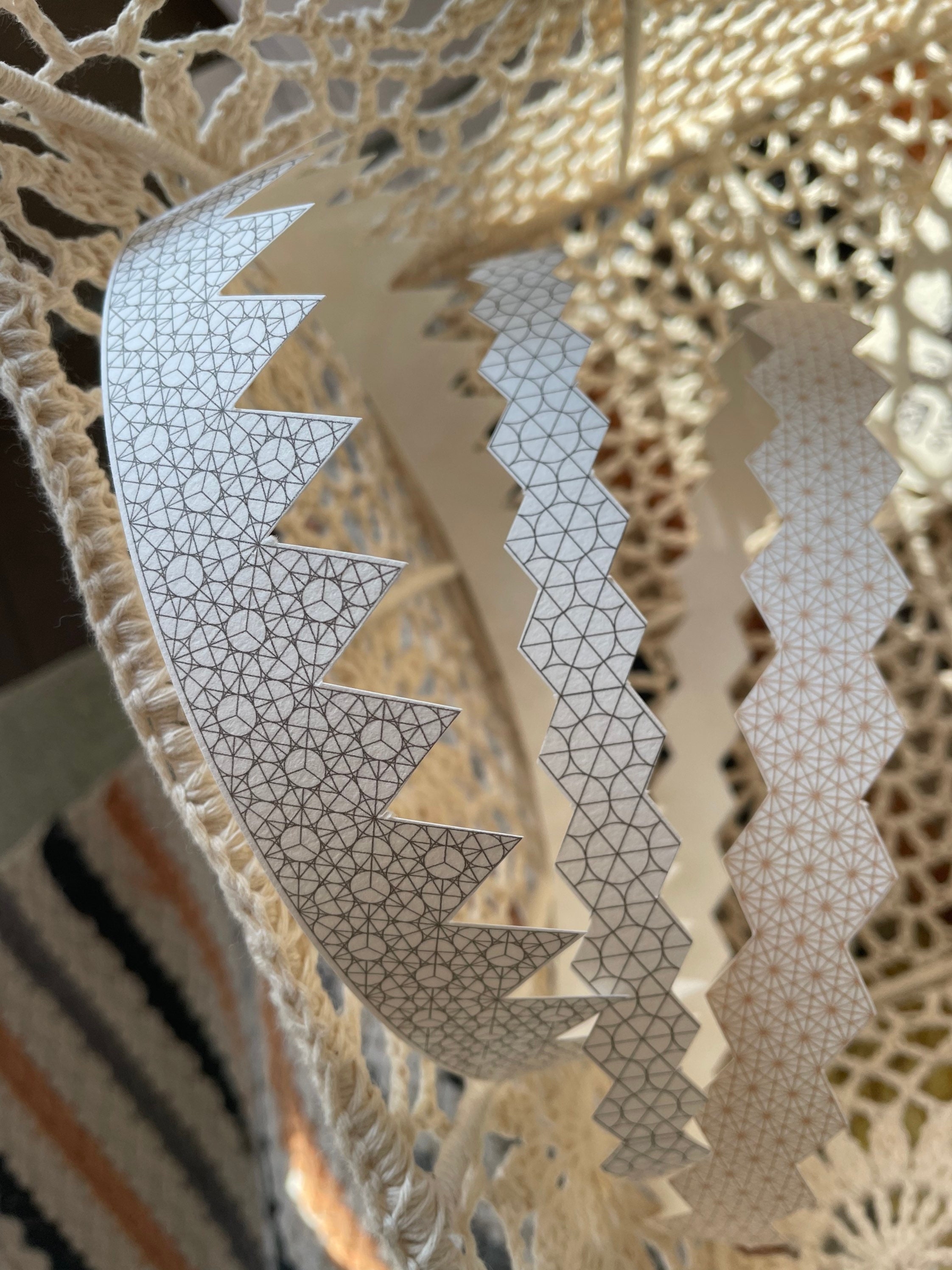 Cosmic Gold Paper Crowns-template-sacred Geometry Glow-royal - Etsy