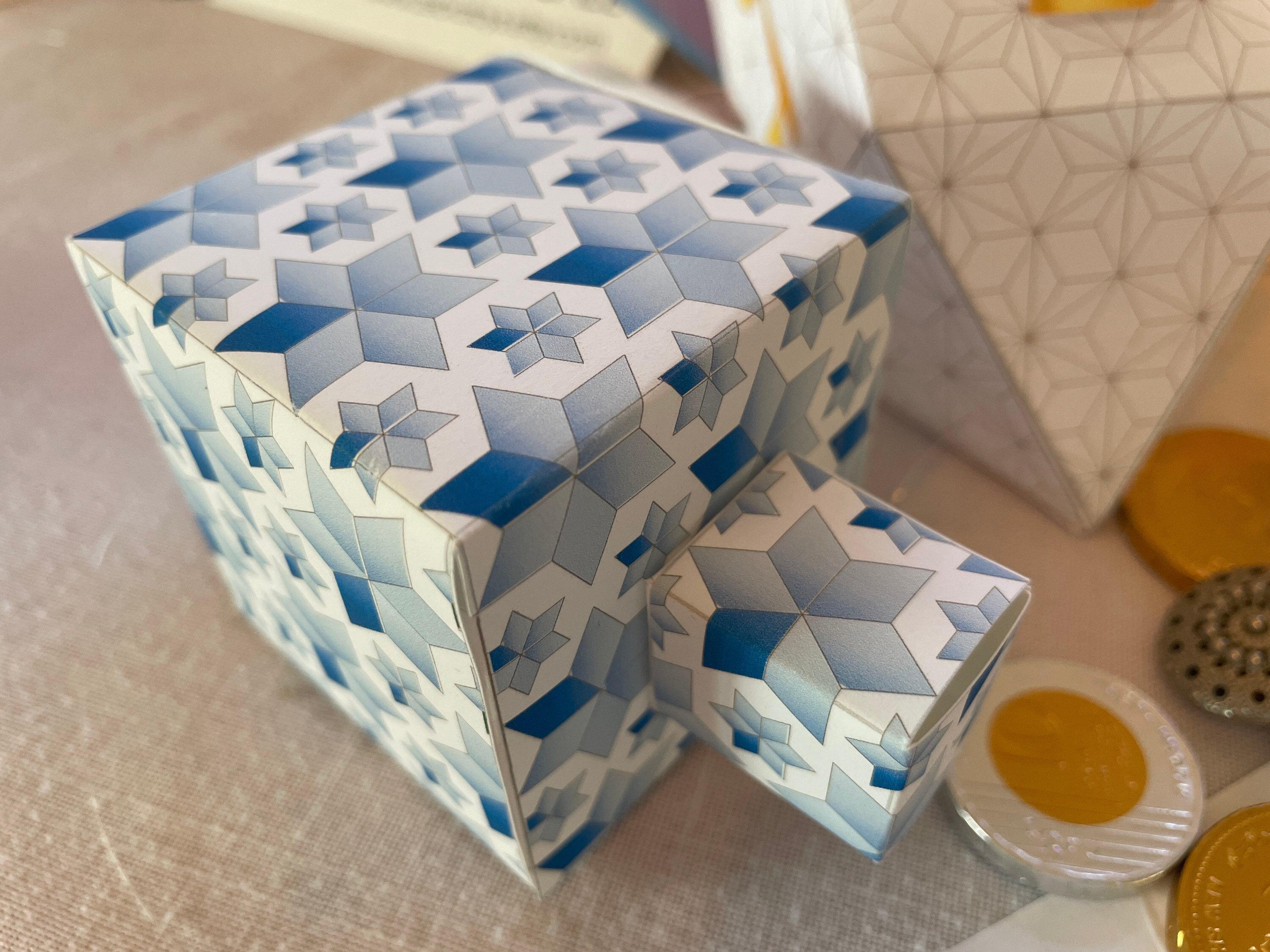 Hanukkah Dreidel Paper Craft Template-3d-geometric Printable-holiday ...