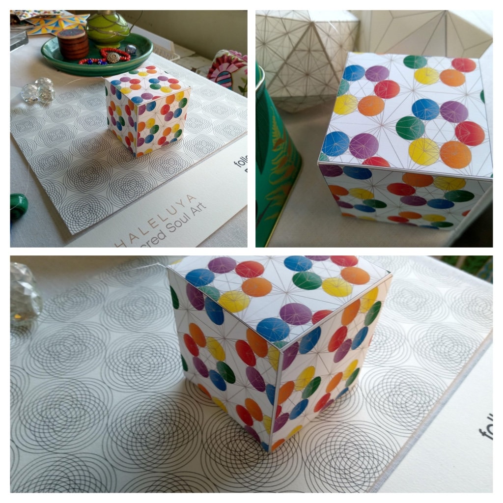 Cube 3D Papercraft Template Pdf-platonic Solids-printable 3D - Etsy