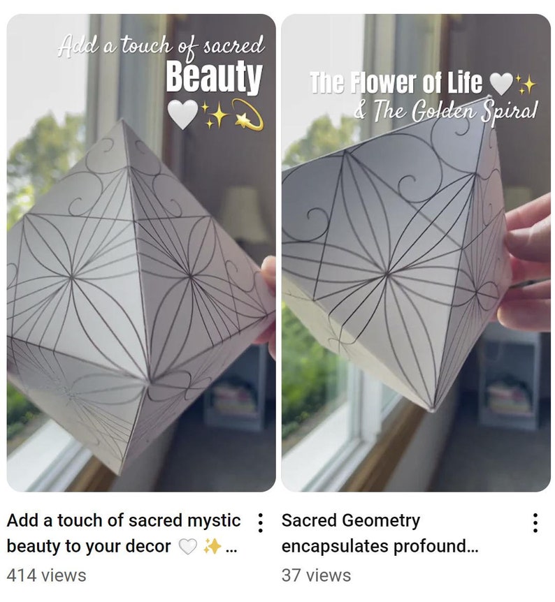 Octahedron 3D Papercraft Template Pdf-platonic Solids-printable 3D ...