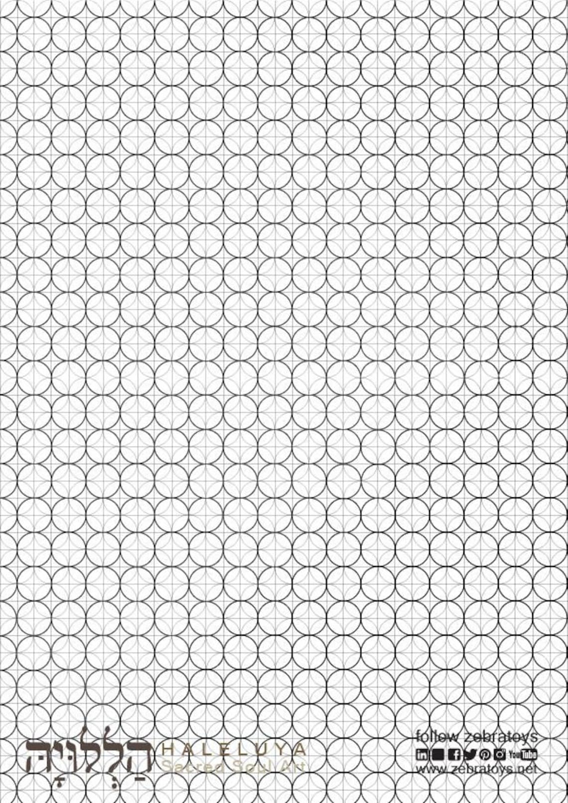 Geometric Shapes Patterns Printable-blank Cards-coloring Poster ...
