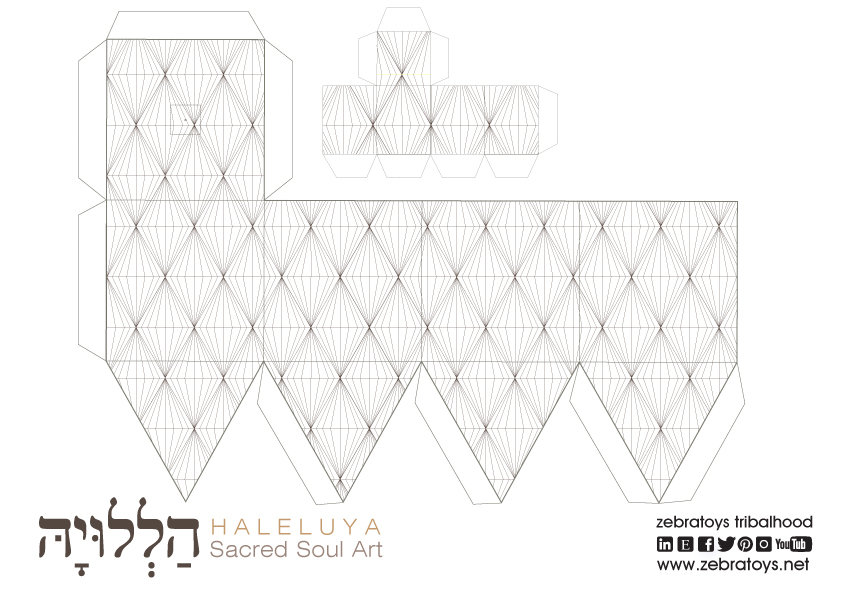 Dreidel Hanukkah-3d Paper Craft - Etsy