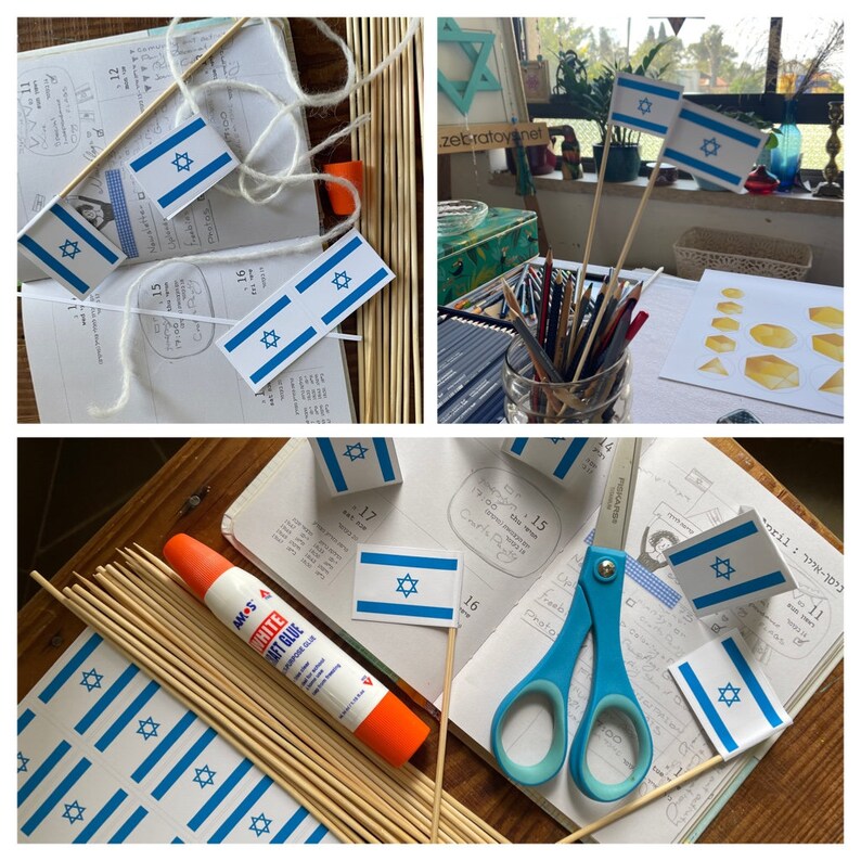 Miniature Flags of Israel Images to Print-image-photo-template-pdf ...