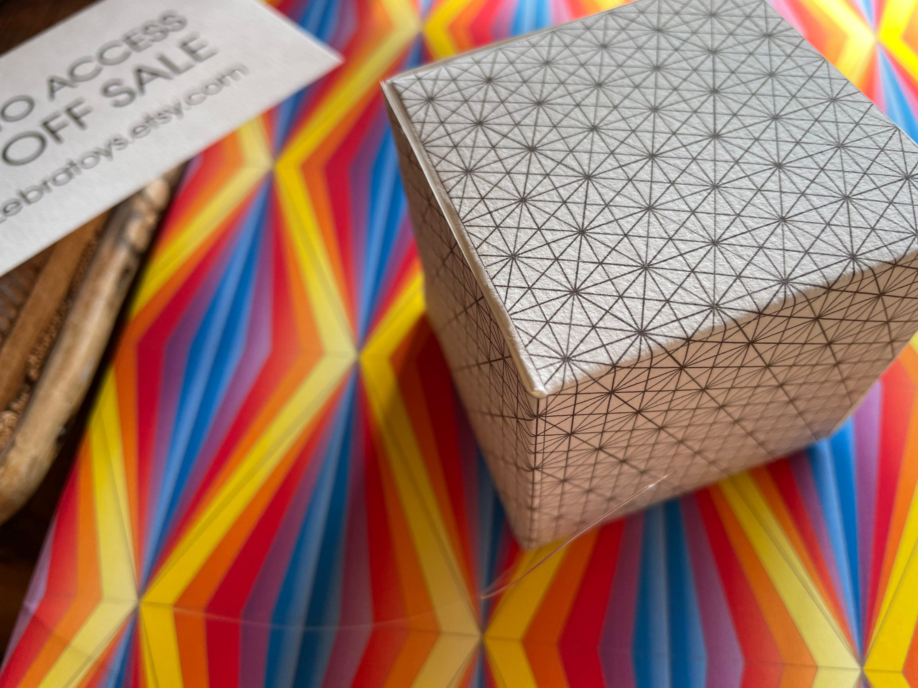 Paper Cube-geometric Ornament-craft 3d-template Pdf-holiday Decorations ...