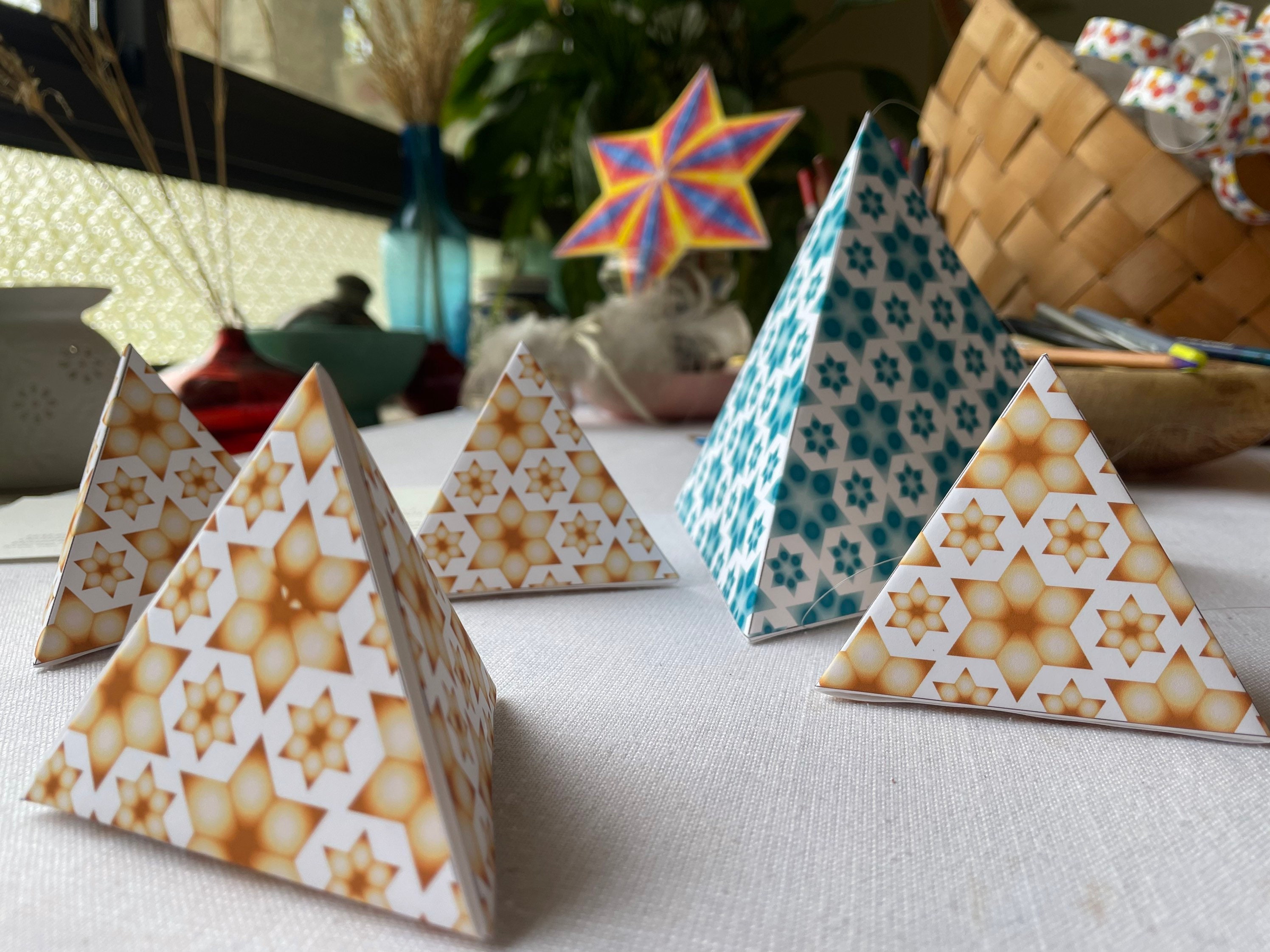 Merkaba 3D Papercraft Merkavah DIY Template-printable PDF Model Star of ...