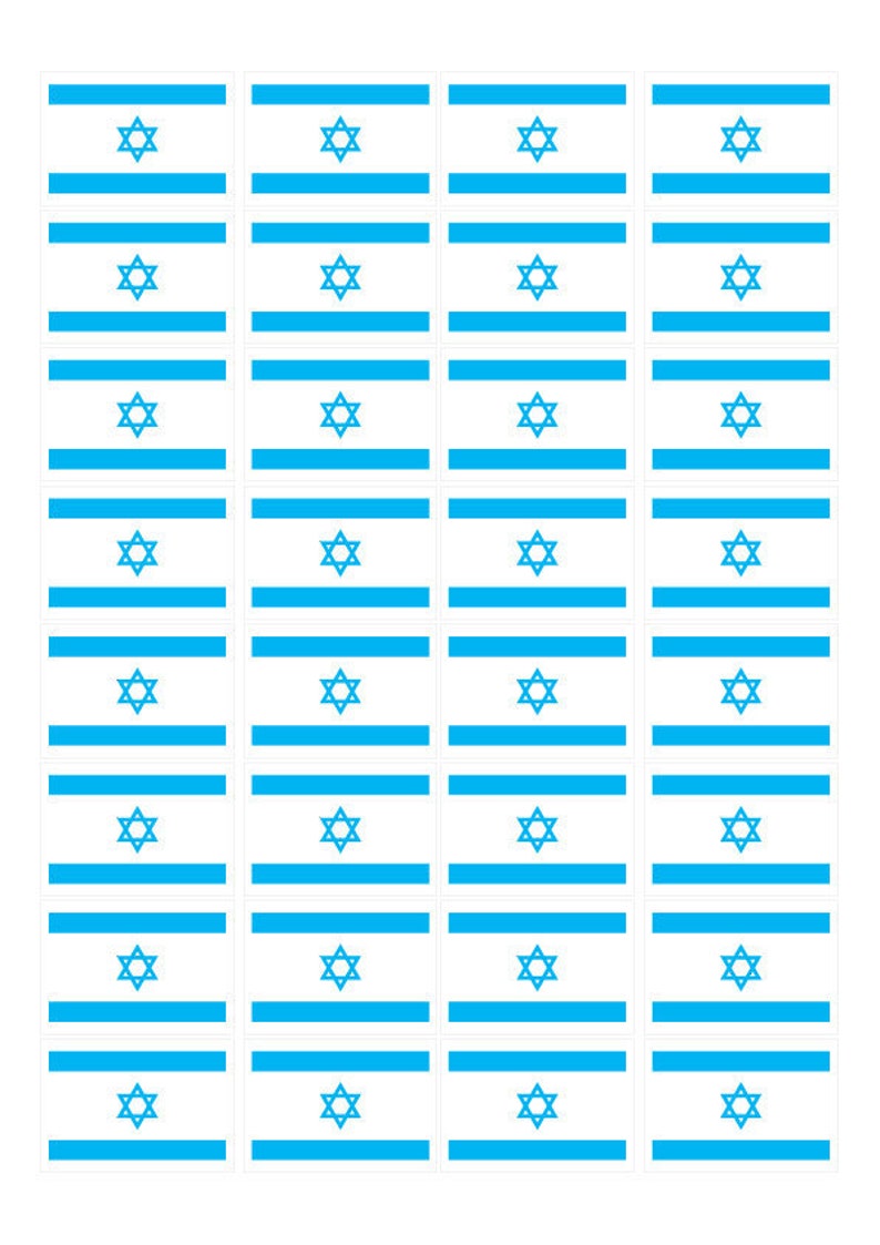 Miniature Flags of Israel Images to Print-image-photo-template-pdf ...