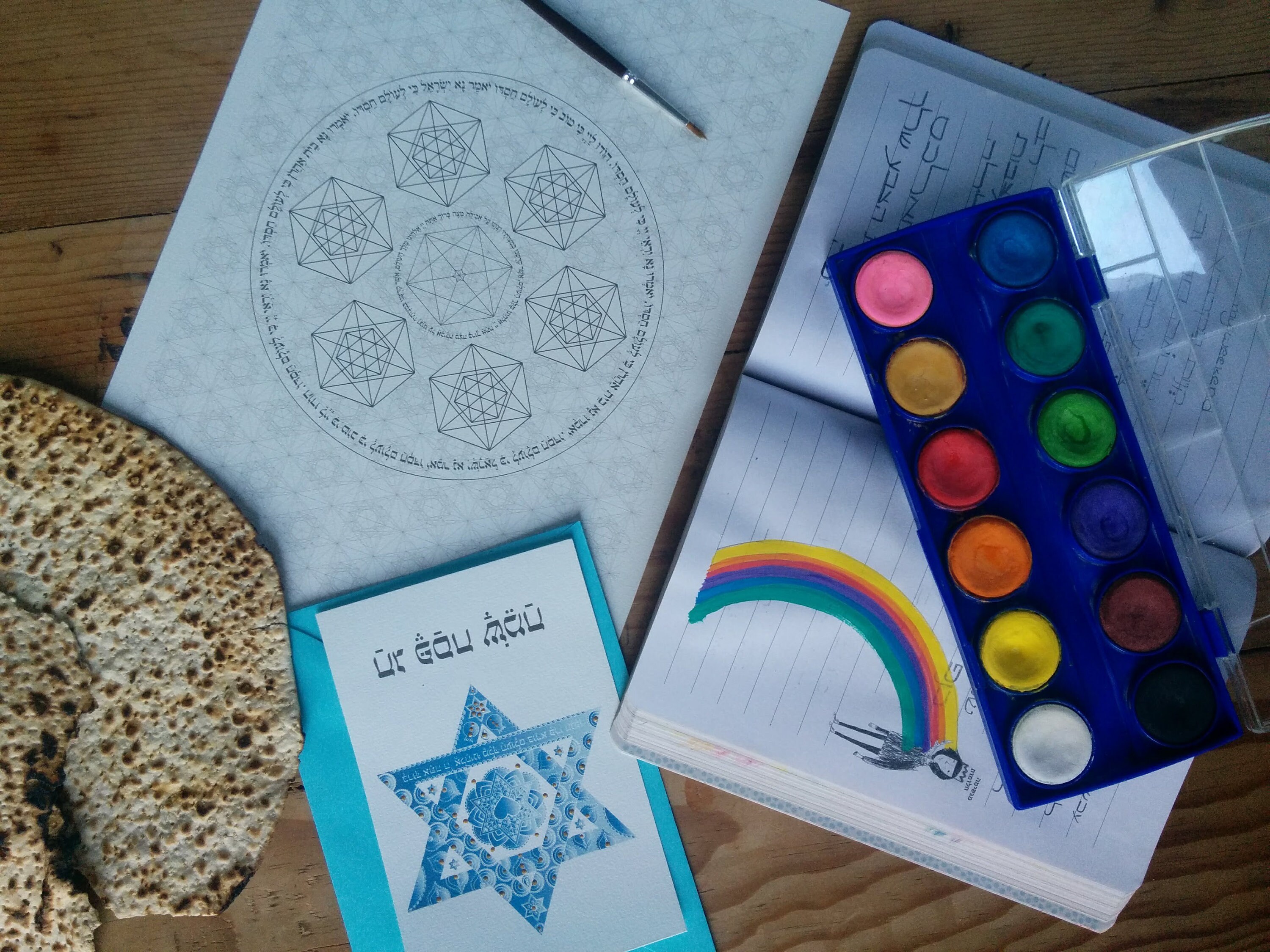 Happy Passover Seder Plate Coloring Page-metatrons Cube-matzah - Etsy