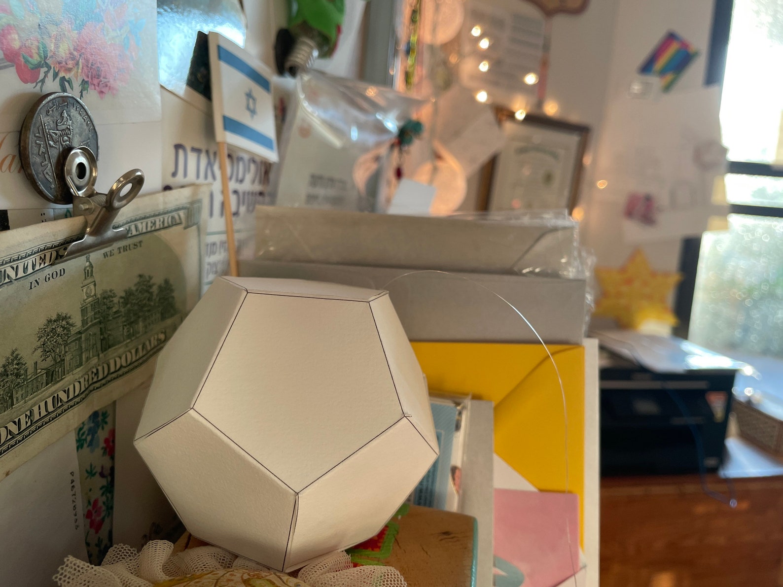 Dodecahedron 3D Papercraft Template Pdf-platonic Solids-blank Printable ...