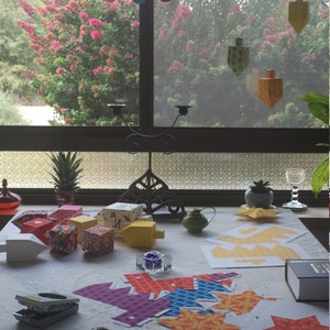 3D Paper Craft Red Star of David-hanukkah Decorations-rainbow Harmony ...