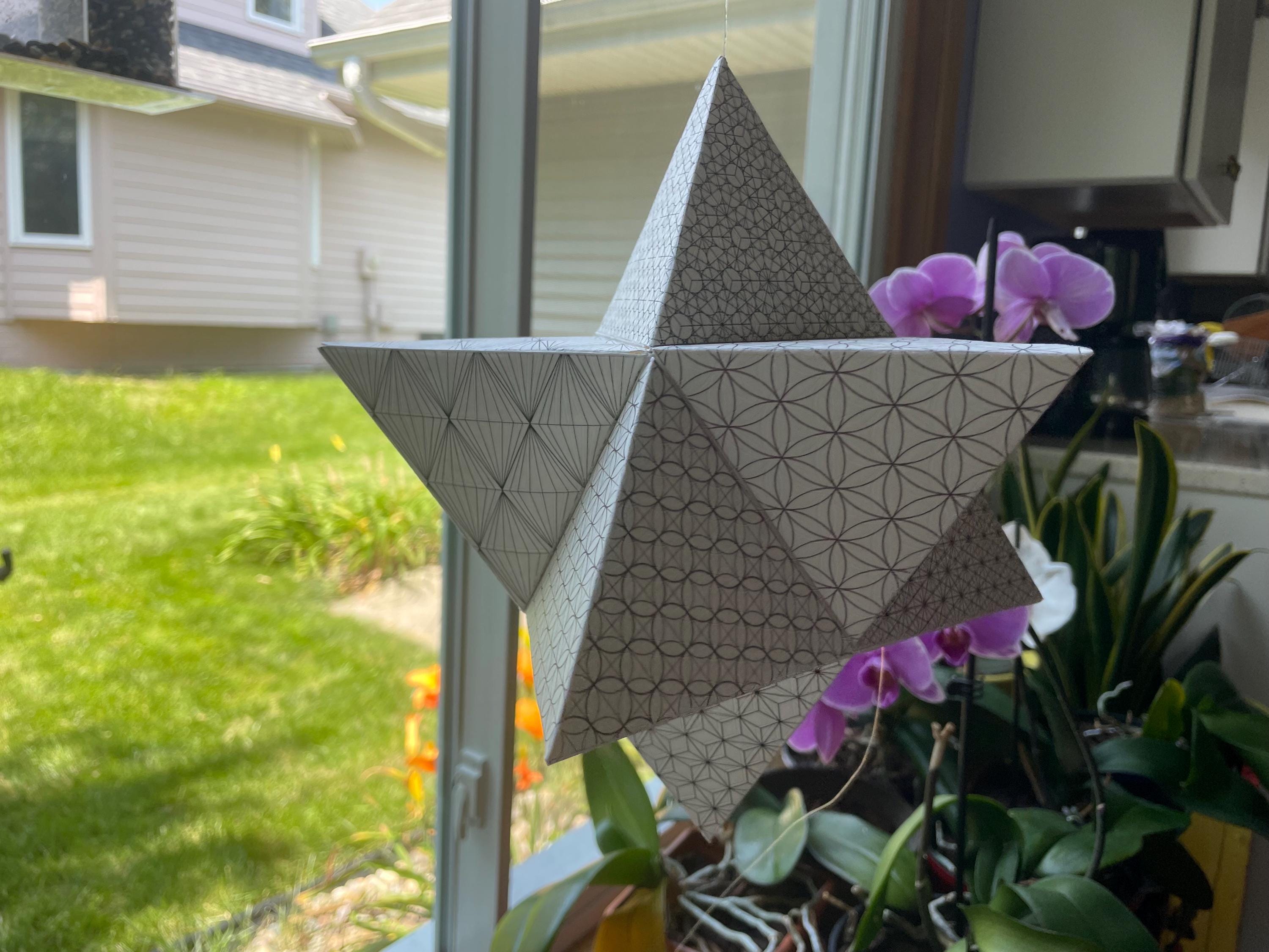 Merkaba Decoration-3d Paper Craft Merkavah-printable PDF-DIY Model ...