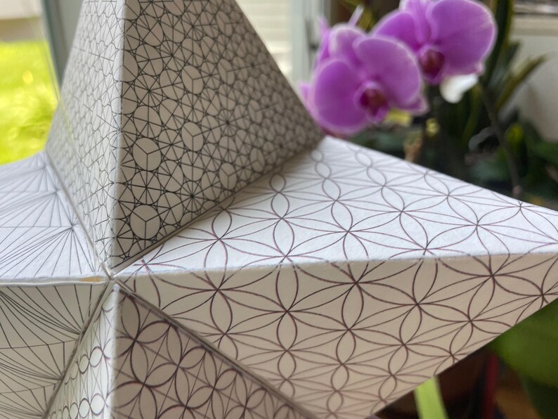 Merkaba Decoration-3d Paper Craft Merkavah-printable PDF-DIY Model ...