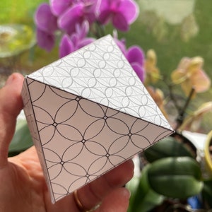 Octahedron 3D Papercraft Template-home Décor Ideas-platonic Solid ...