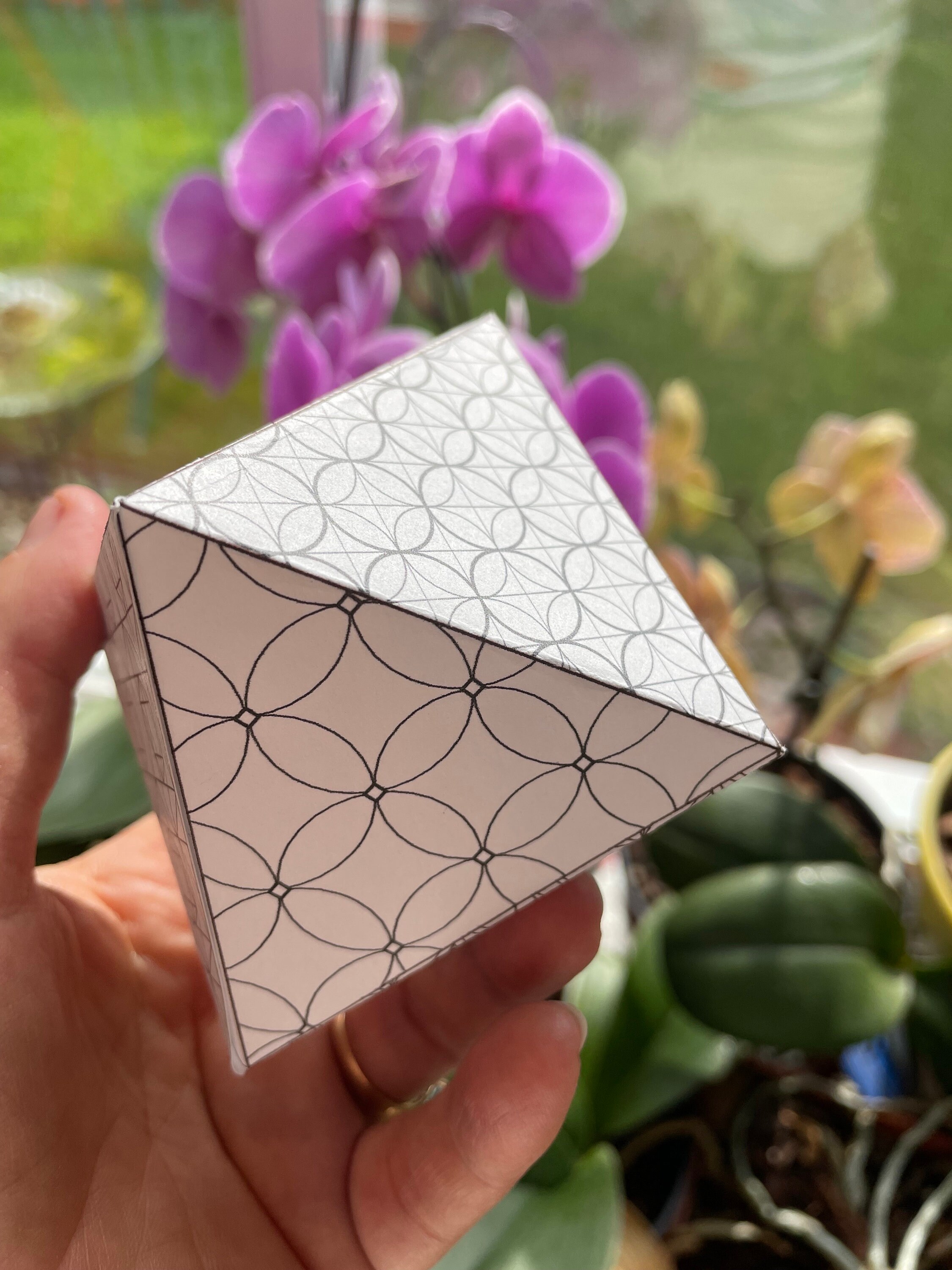 Octahedron 3D Papercraft Template-home Décor Ideas-platonic Solid ...