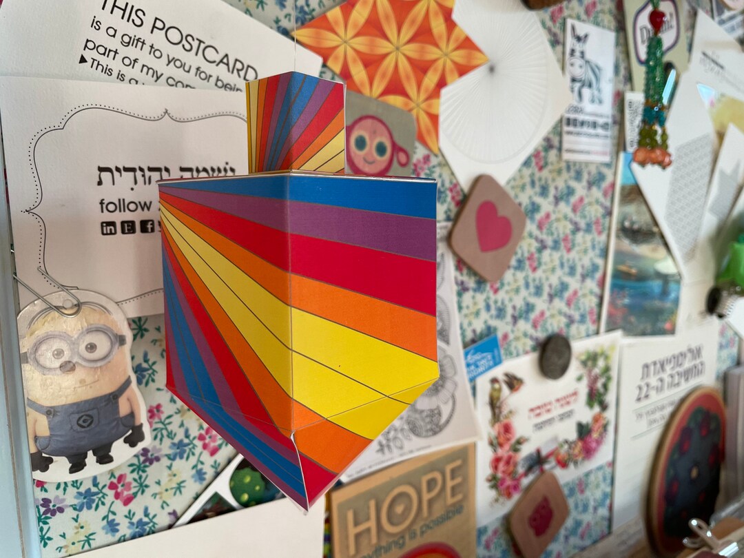 Paper Dreidel Hanukkah Decorations-3d Craft-crafts Print-printable ...