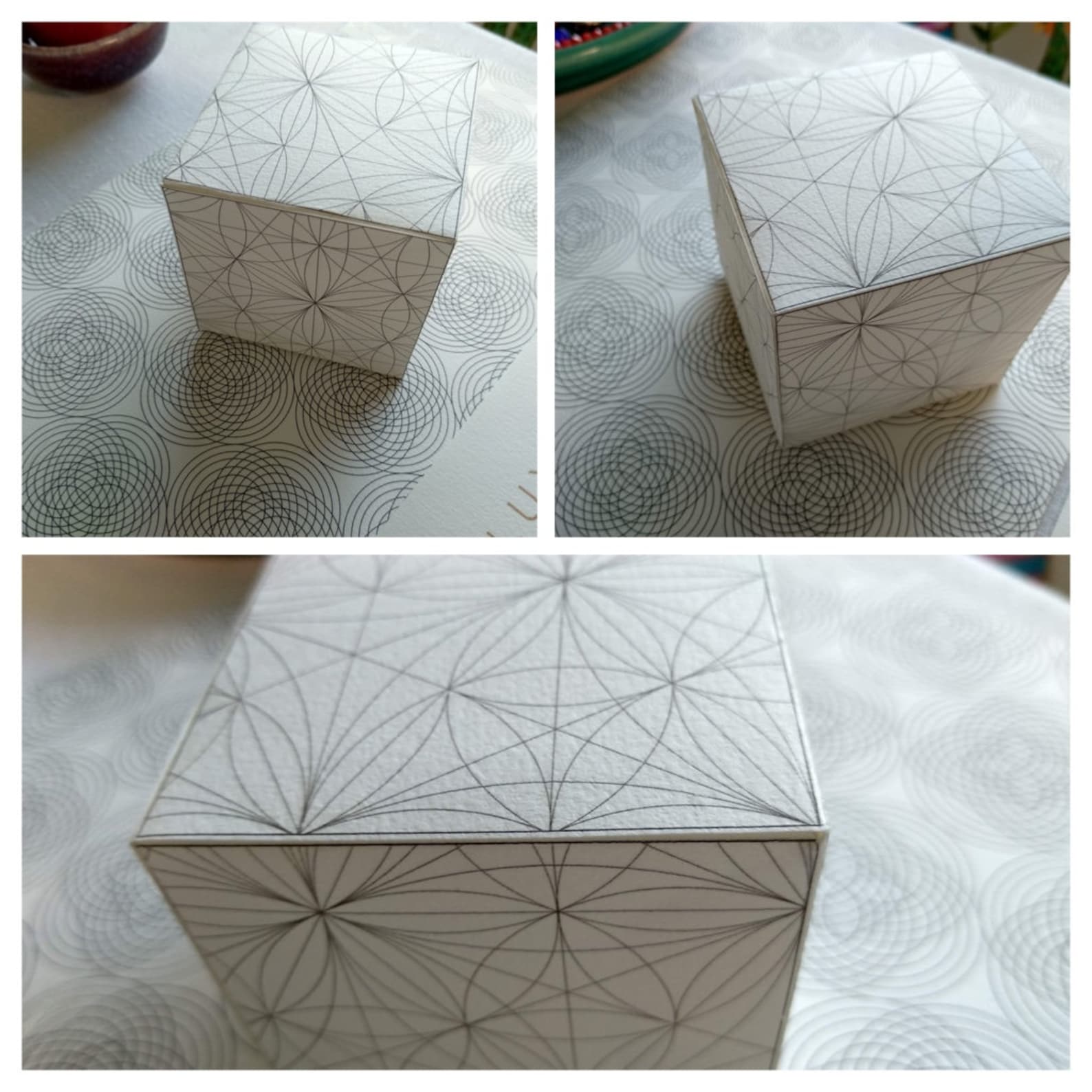 Hexahedron 3D Papercraft Template Pdf-platonic Solids-printable Model ...