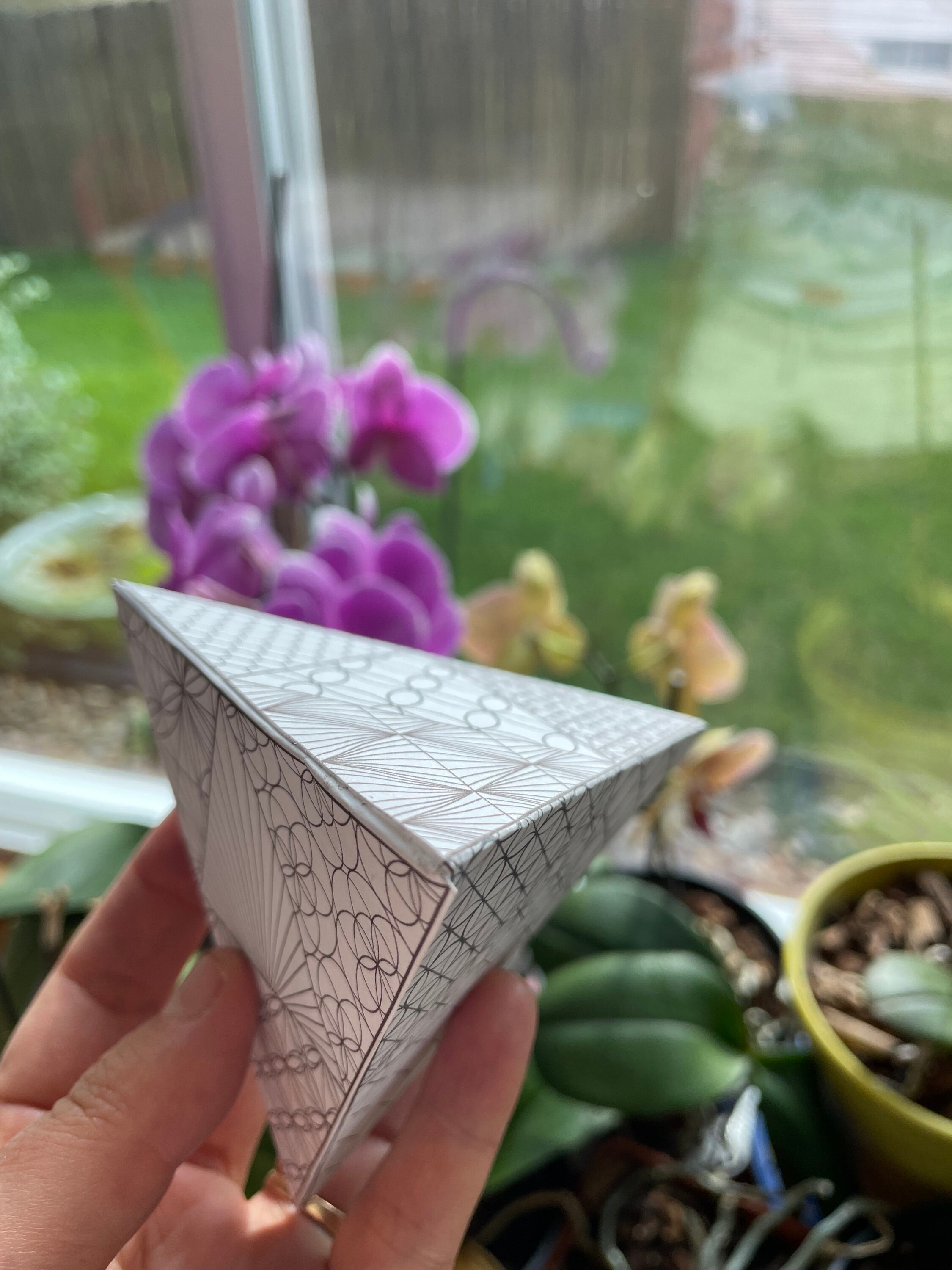 Tetrahedron 3D Papercraft Template-home Décor Ideas-platonic Solids ...