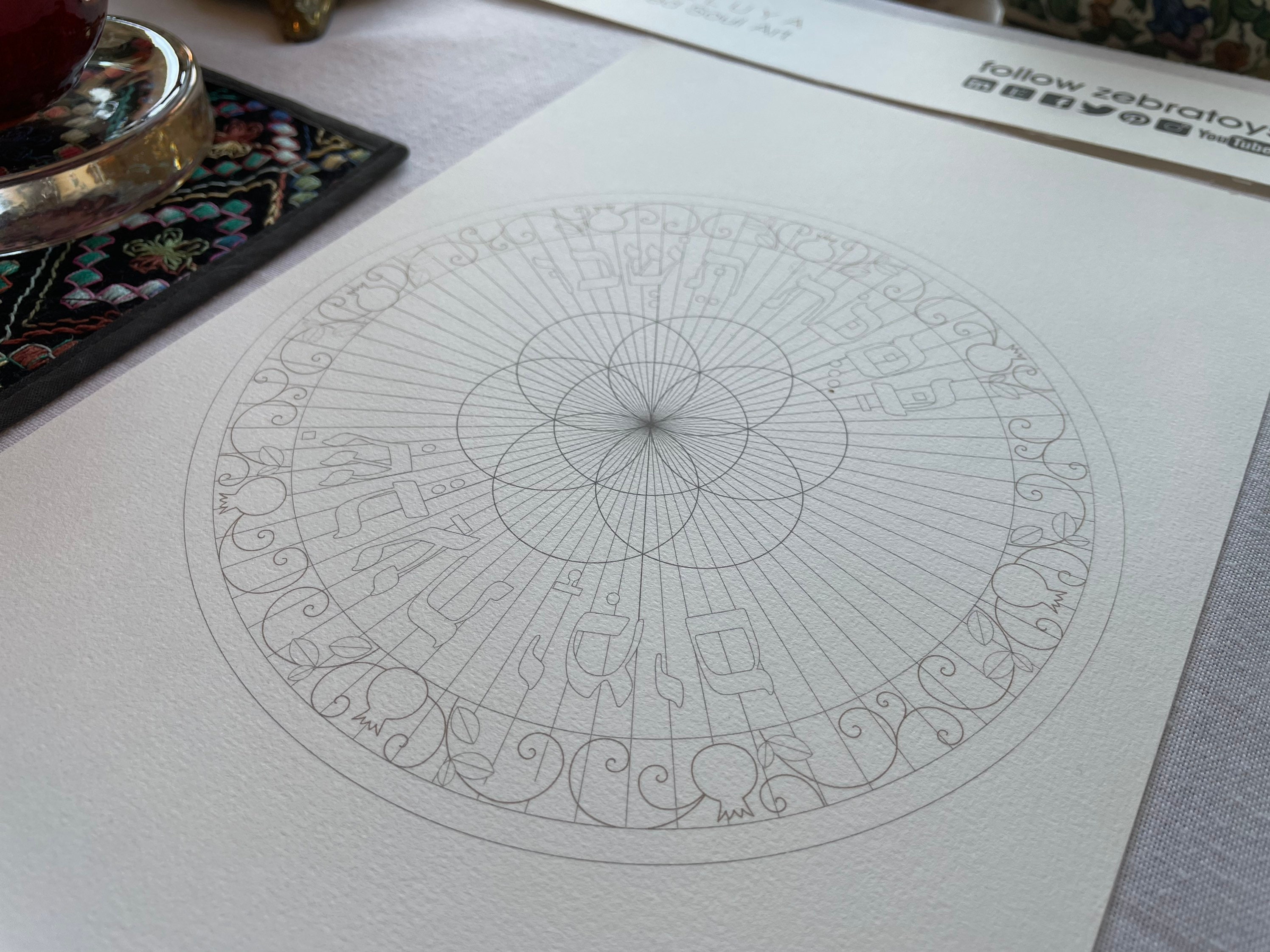 Sukkah Decoration to Color-print-sukkot Biblical Prayer-jewish Holiday ...