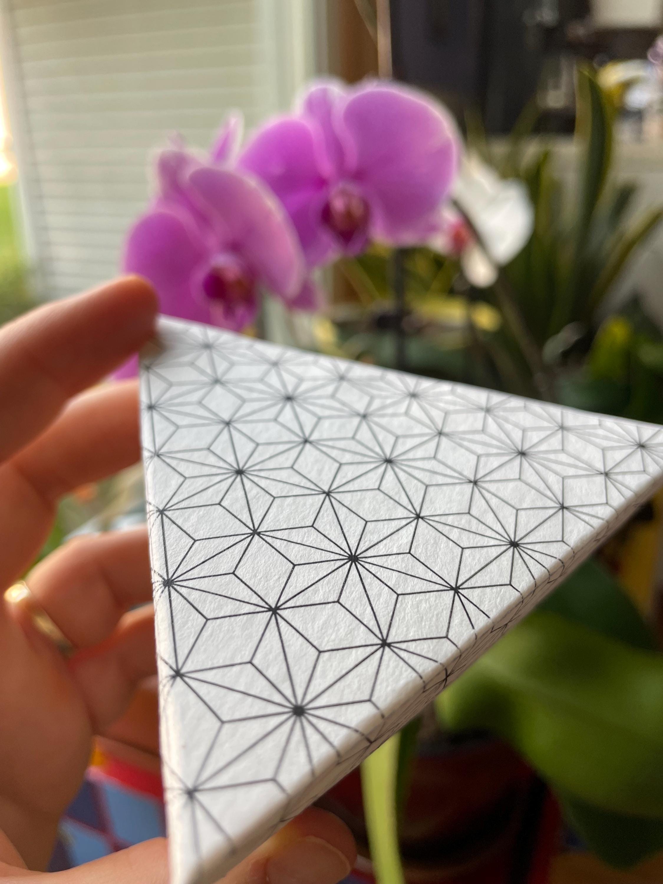 Tetrahedron Platonic Solids Paper Craft 3D Model-diy Template-stars ...